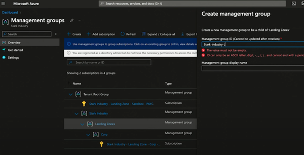 How To Create Management And Resource Groups In Microsoft Azure